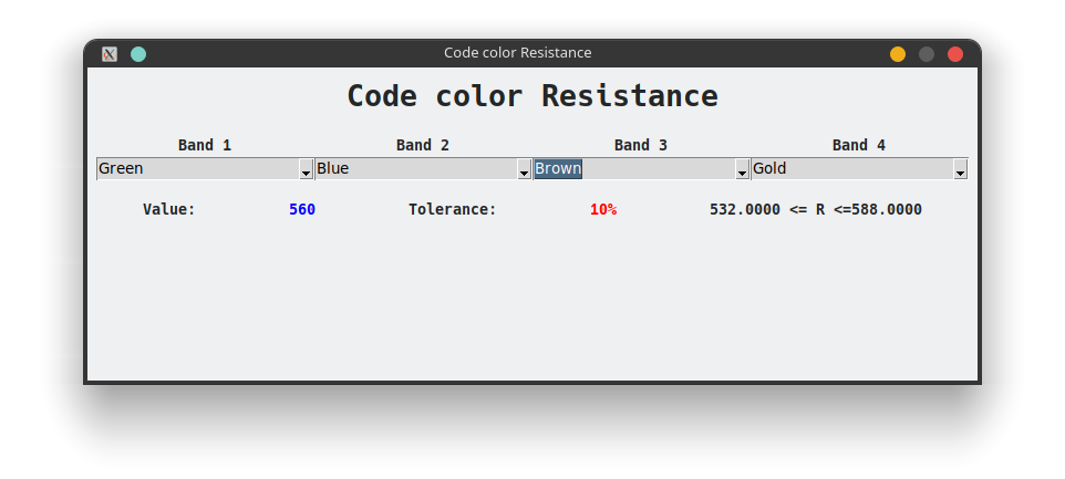 Aplicación de código de colores - Python con GUI - Mecatrónica 85